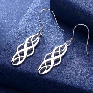 silver Infinity earrings | Jewelry | Infinity Silver Earrings 2 In ...
